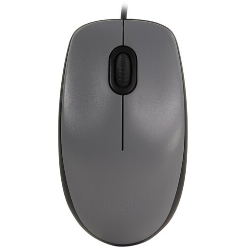 Проводная мышь Logitech M110 Silent серый (910-005502)