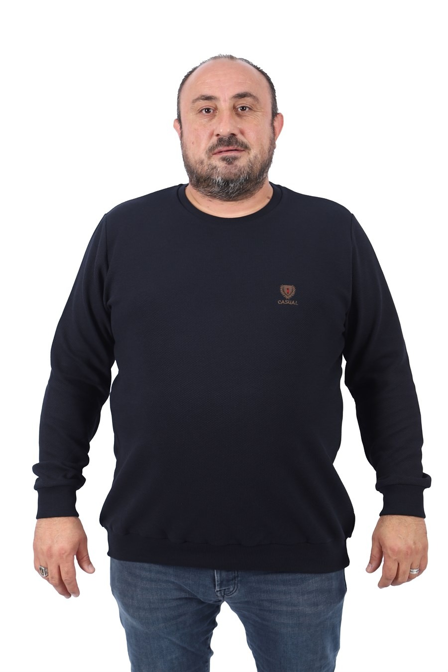 Свитшот мужской MocGrande 2271212 синий 4XL