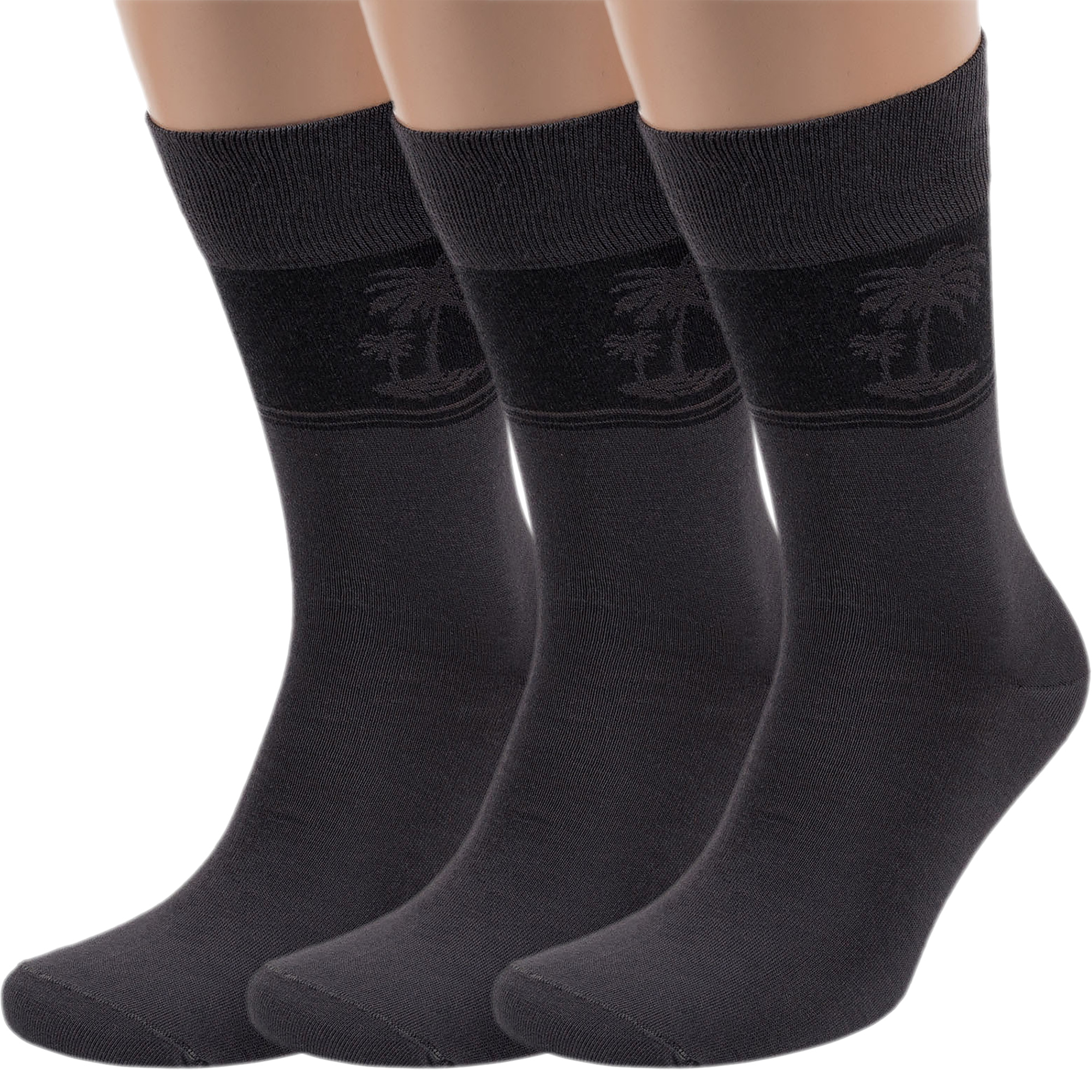 Комплект носков мужских ХОХ 3-X-1202 серых 25