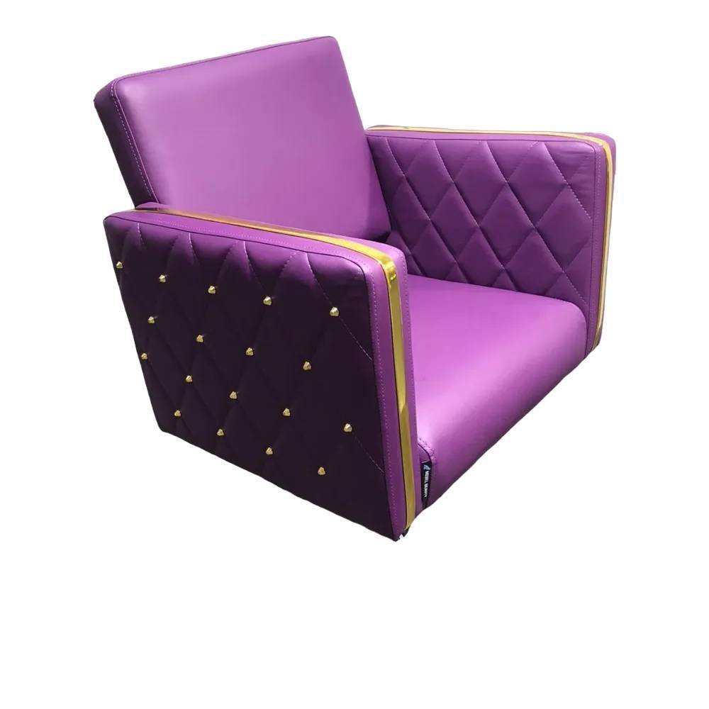Парикмахерское кресло Мебель Бьюти Голдиум II фиолетовый 65х50х57