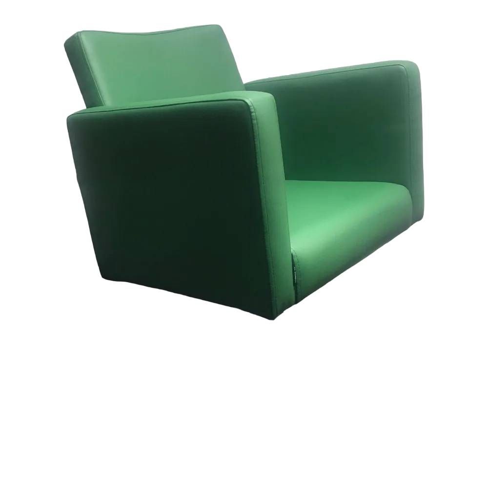 Парикмахерское кресло Мебель Бьюти Кубик зеленый 65х50х57