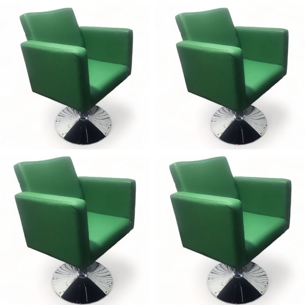 Парикмахерское кресло Сири, Зеленый, 4 кресла