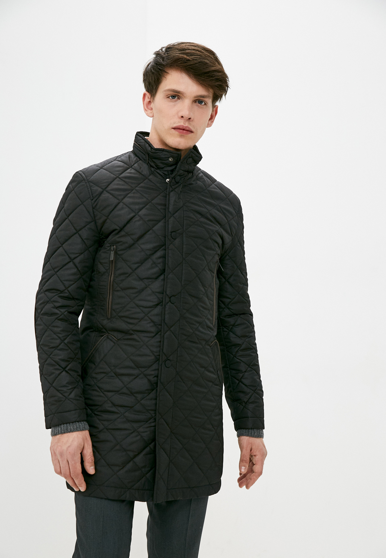 Куртка-плащ Bazioni для мужчин, утеплённый, 3025 M Black, р. 52-176, чёрный