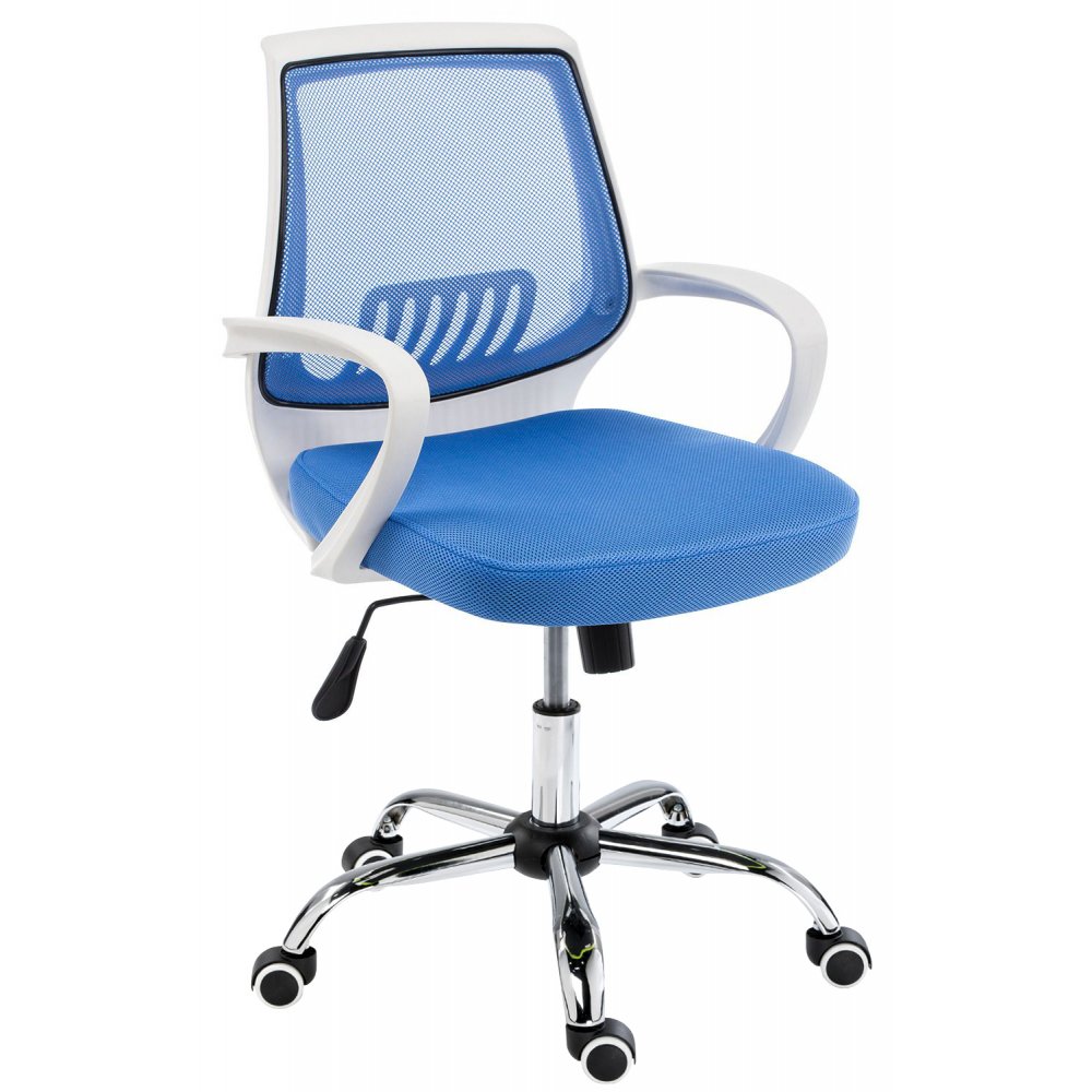 Компьютерное кресло Woodville Ergoplus белое / голубое