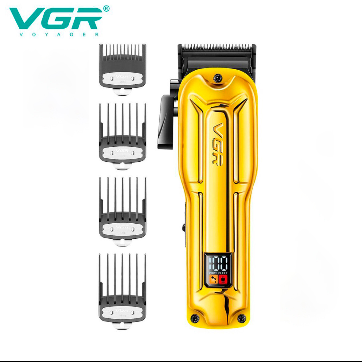 Машинка для стрижки волос VGR Professional V-138 золотистая