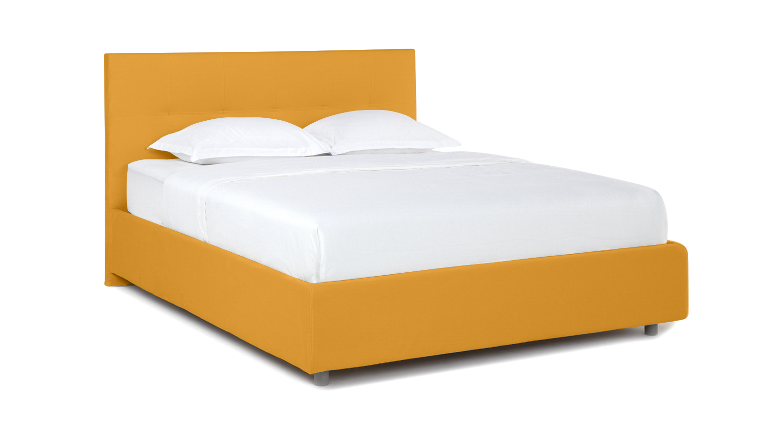 Двуспальная кровать Askona Greta + основание с ламелями 140*200 тк. Sky Velvet 30