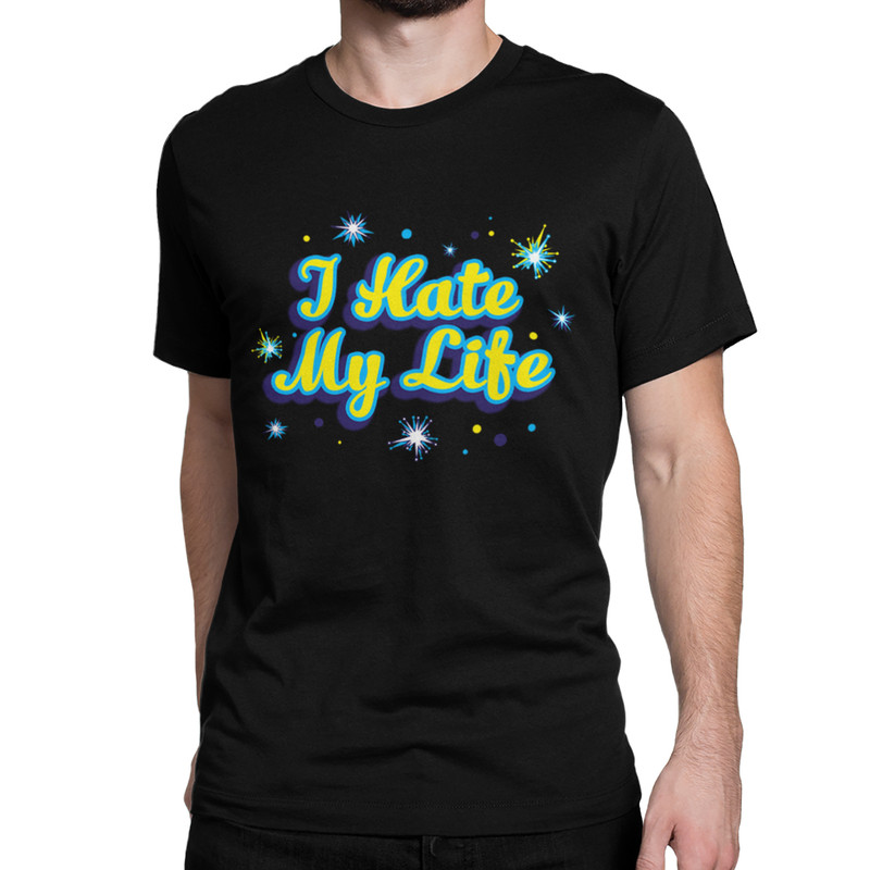 Футболка мужская Dream Shirts с надписью I Hate My Life черная XS