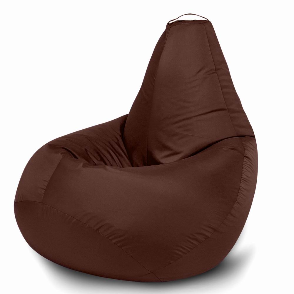 Кресло мешок груша XL Компакт, оксфорд, коричневый