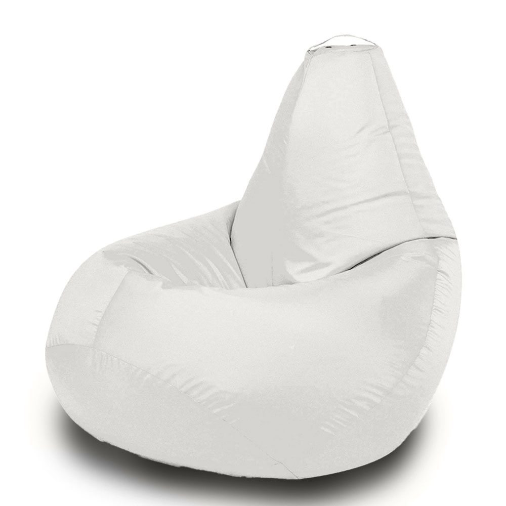Кресло мешок груша XL Компакт, оксфорд, белый