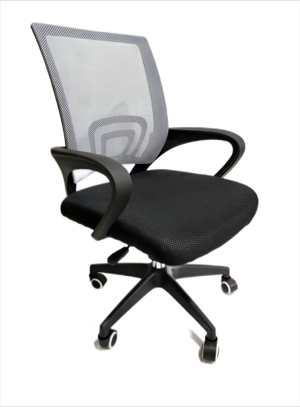 Кресло офисное, чёрно-серое