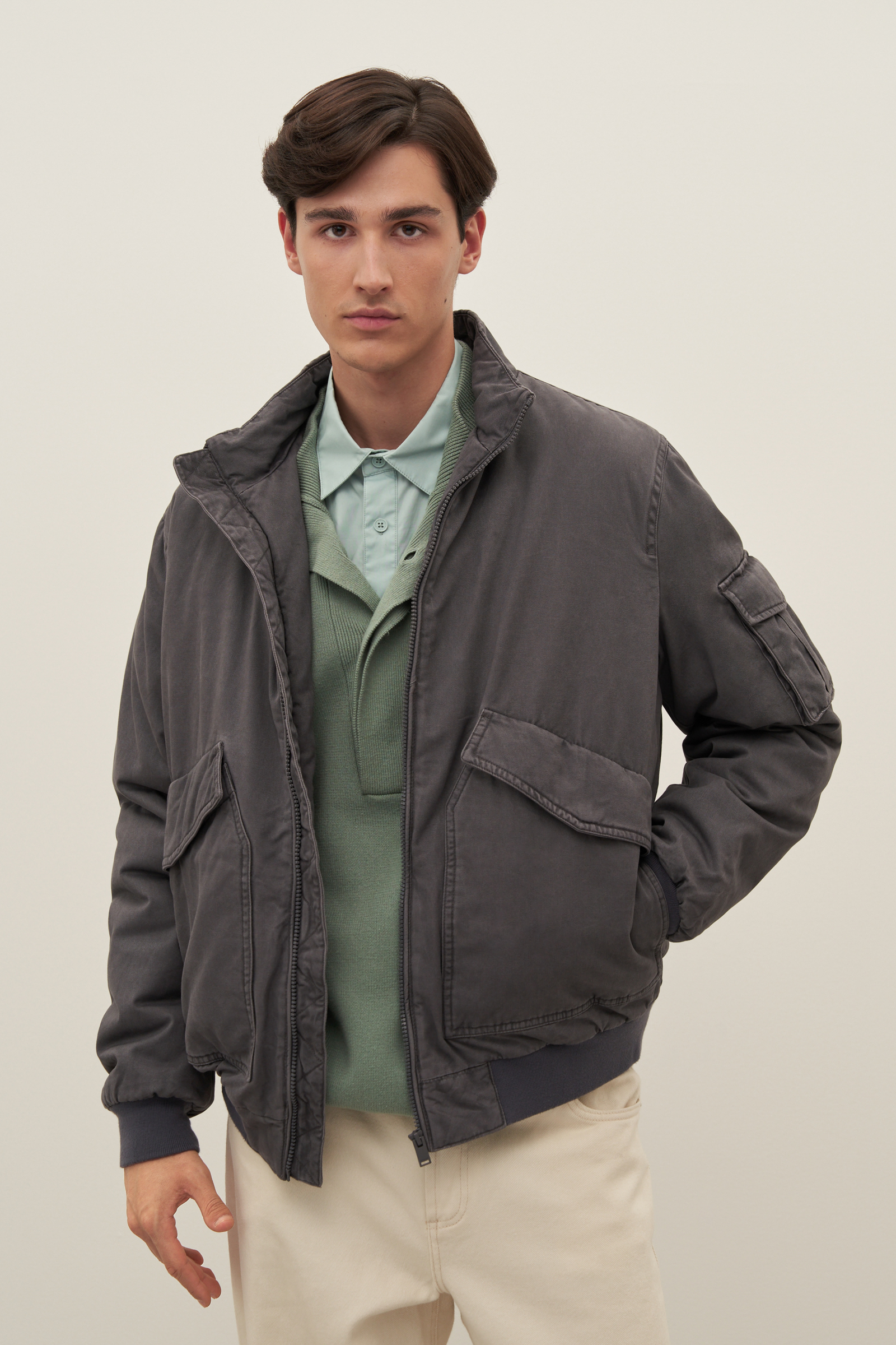 Куртка мужская Finn Flare FAD210102 серая XL