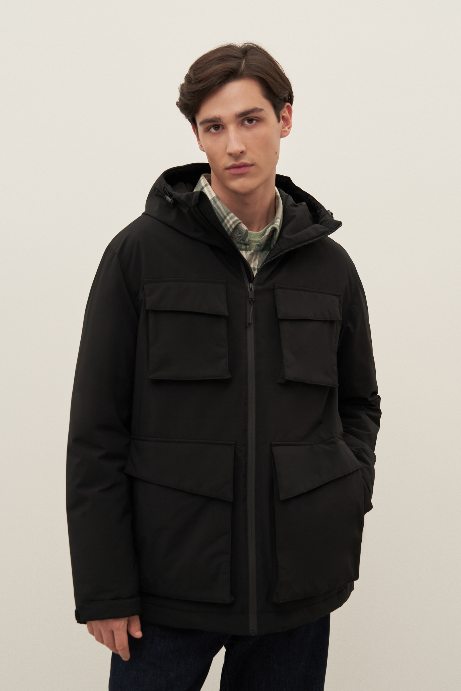 Куртка мужская Finn Flare FAD21020 черная XL