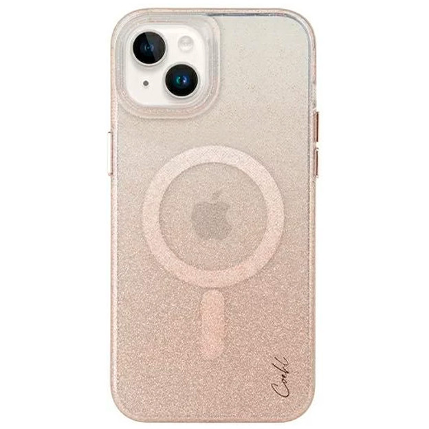 Чехол Uniq Coehl Lumino MagSafe для iPhone 14, Champagne Gold